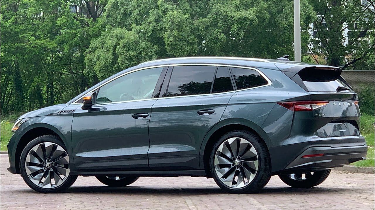 Skoda NEW Enyaq 2021 in 4K IV80 Quartz Grey Metallic 21 Inch "Betria ...