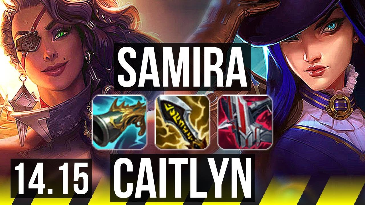 SAMIRA & Lux vs CAITLYN & Nami (ADC) | 14/1/7, 68% winrate, Legendary | BR Diamond | 14.15 - YouTube