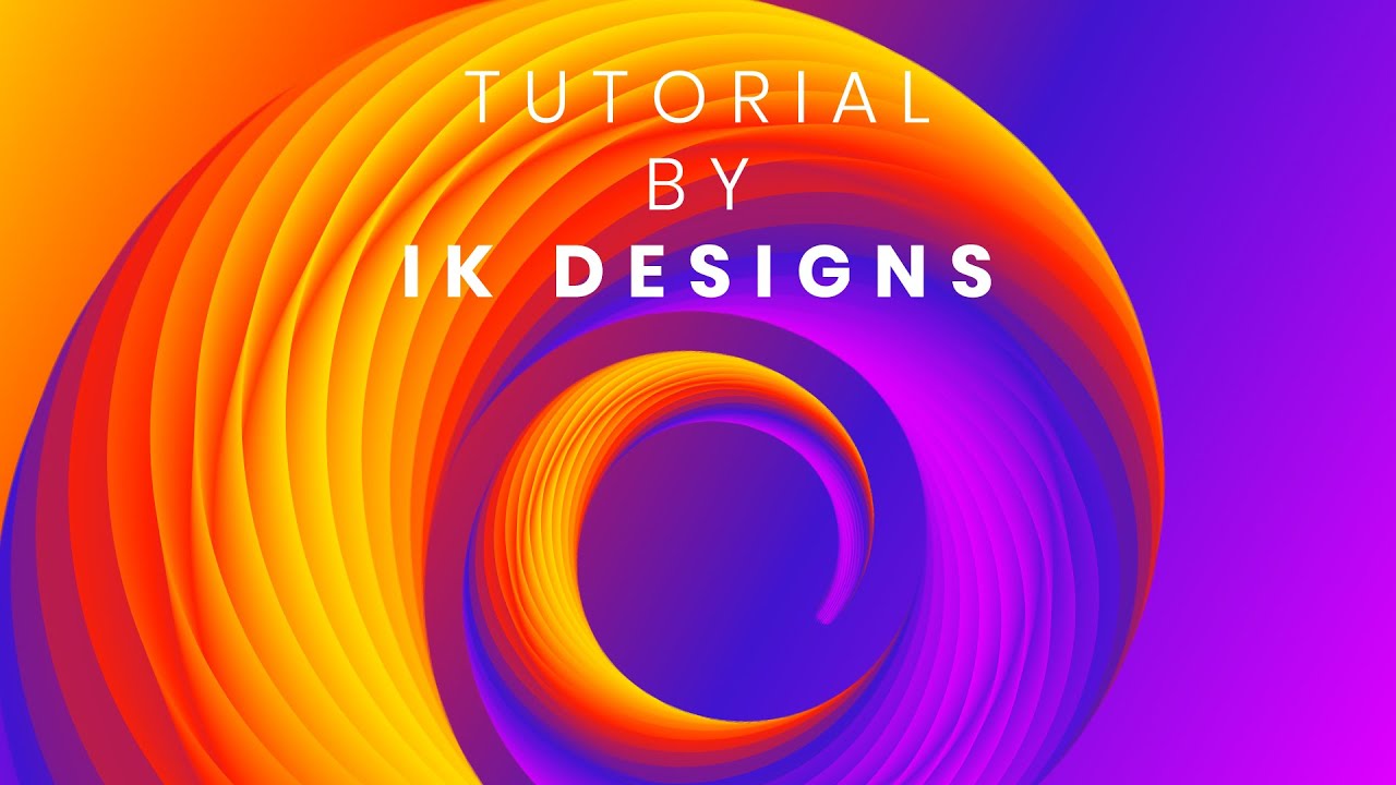 Create 3D blend fluid design in adobe illustrator | Graphic design | IK ...