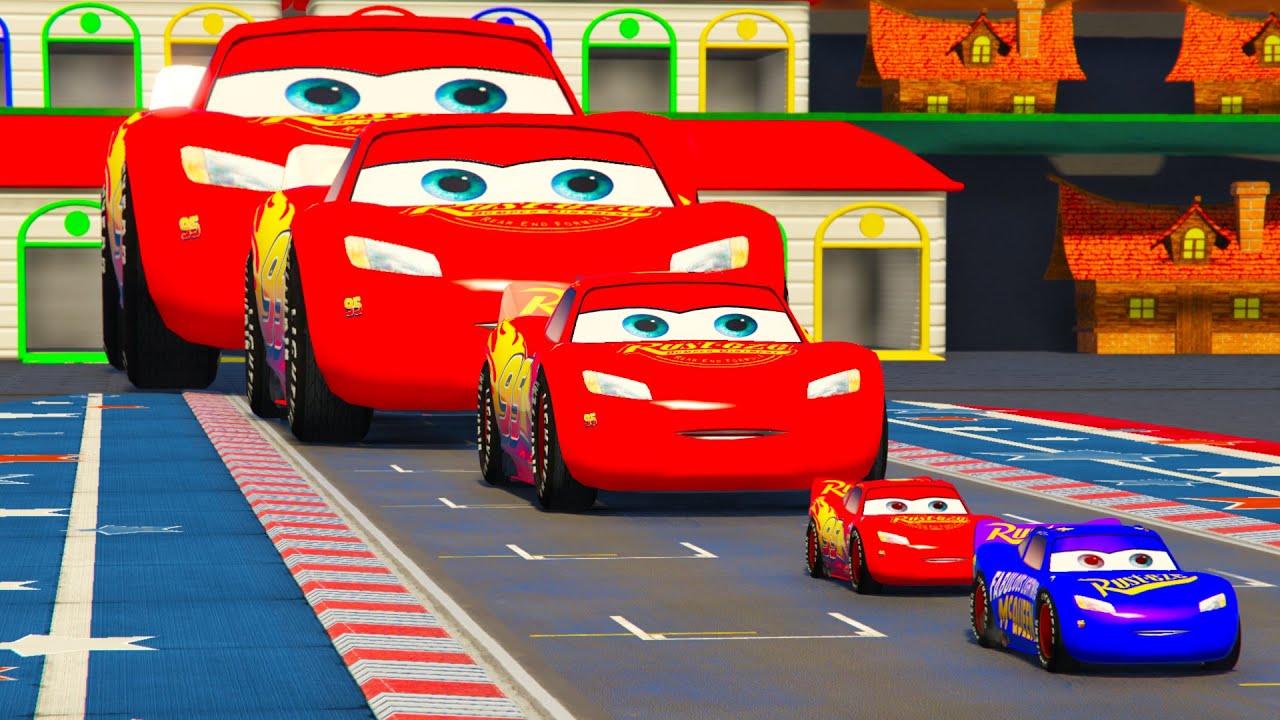 Big & Small Lightning McQueen Collection Cars Toys Jackson Strom Disney ...