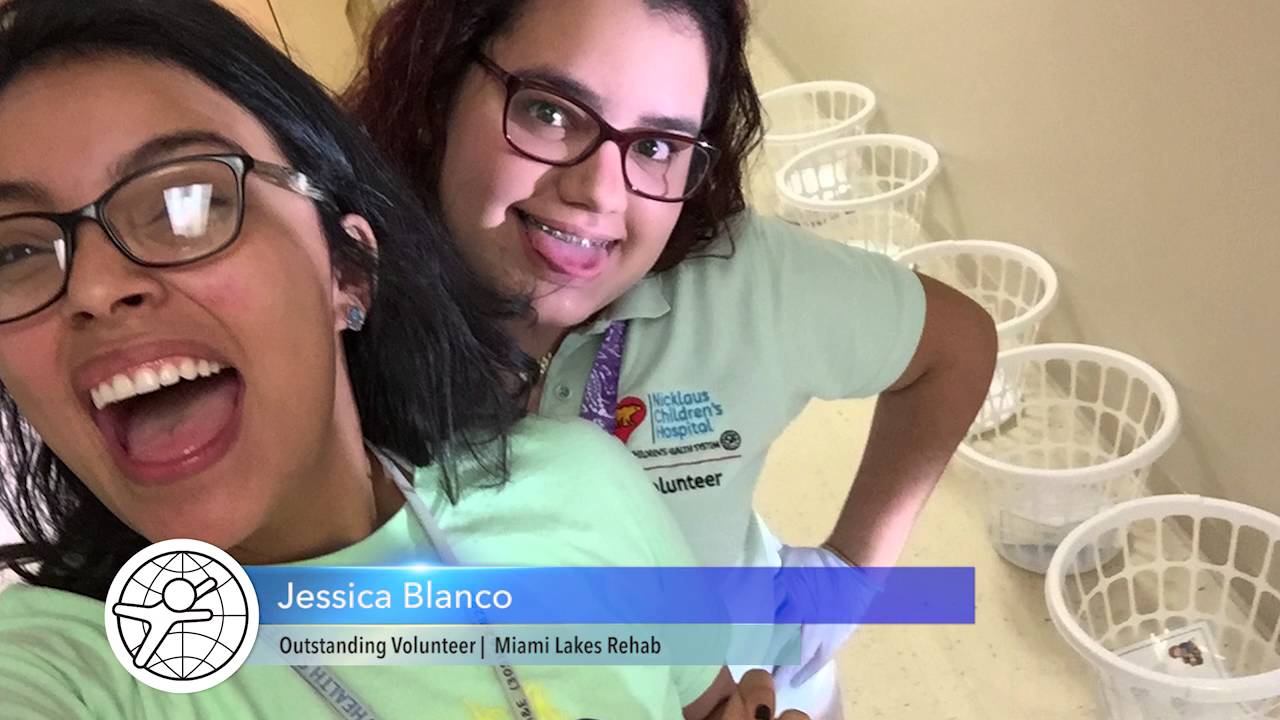 Outstanding Miami Lakes Rehab Volunteer: Jessica Blanco - YouTube