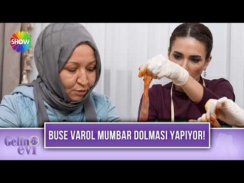 Şira Gelin’in annesi Sema Hanım, “mumbar dolması” yapımını gösteriyor! | Gelin Evi 1640. Bölüm