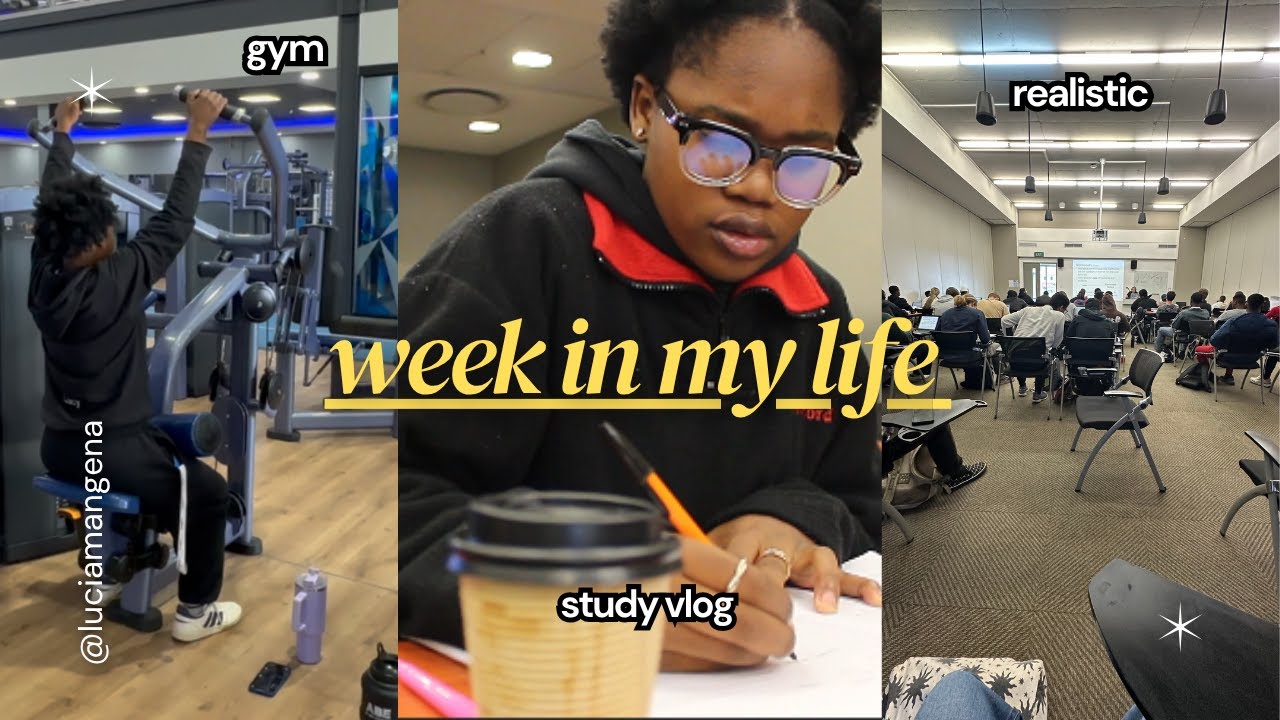 study, cry, gym repeat | a week in my life in 2nd semester - YouTube