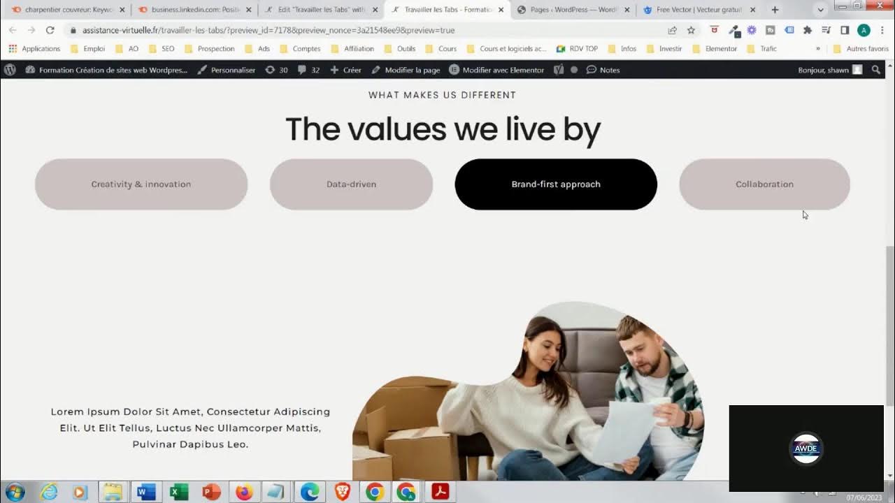 Nested Tabs ou Onglets Imbriqués avec Elementor - YouTube