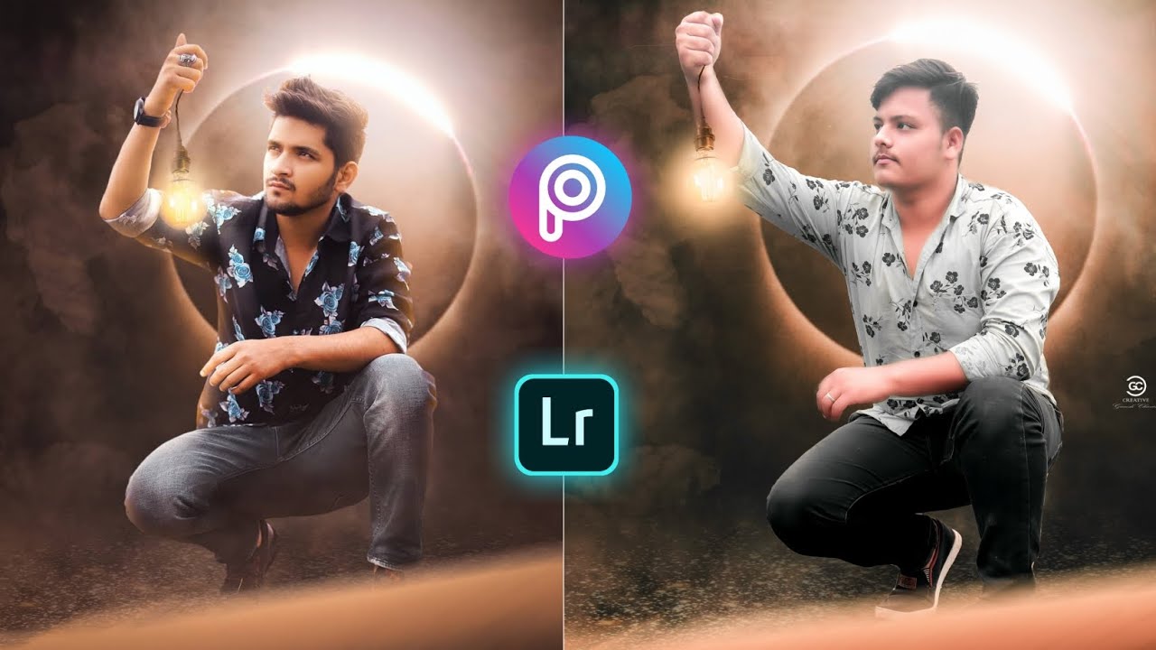 PicsArt sun bg viral photo editing tutorial | lightroom & PicsArt bulb ...