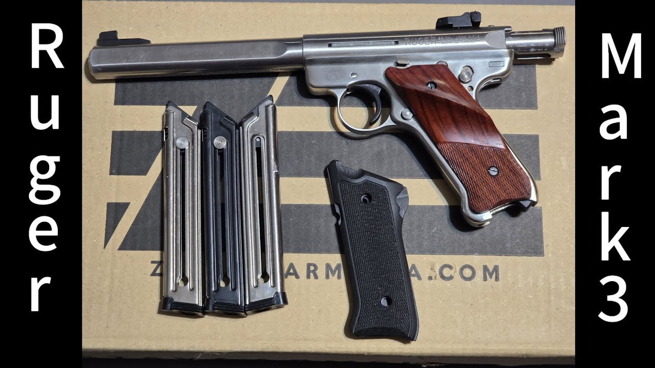 Ruger Mark 3 target .22LR - range review - YouTube