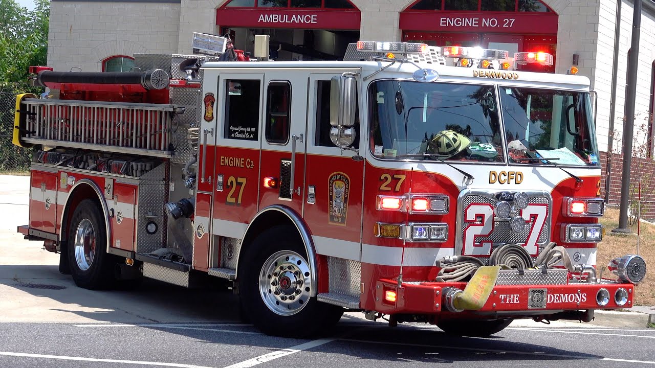 DCFD Engine 27 Responding - YouTube