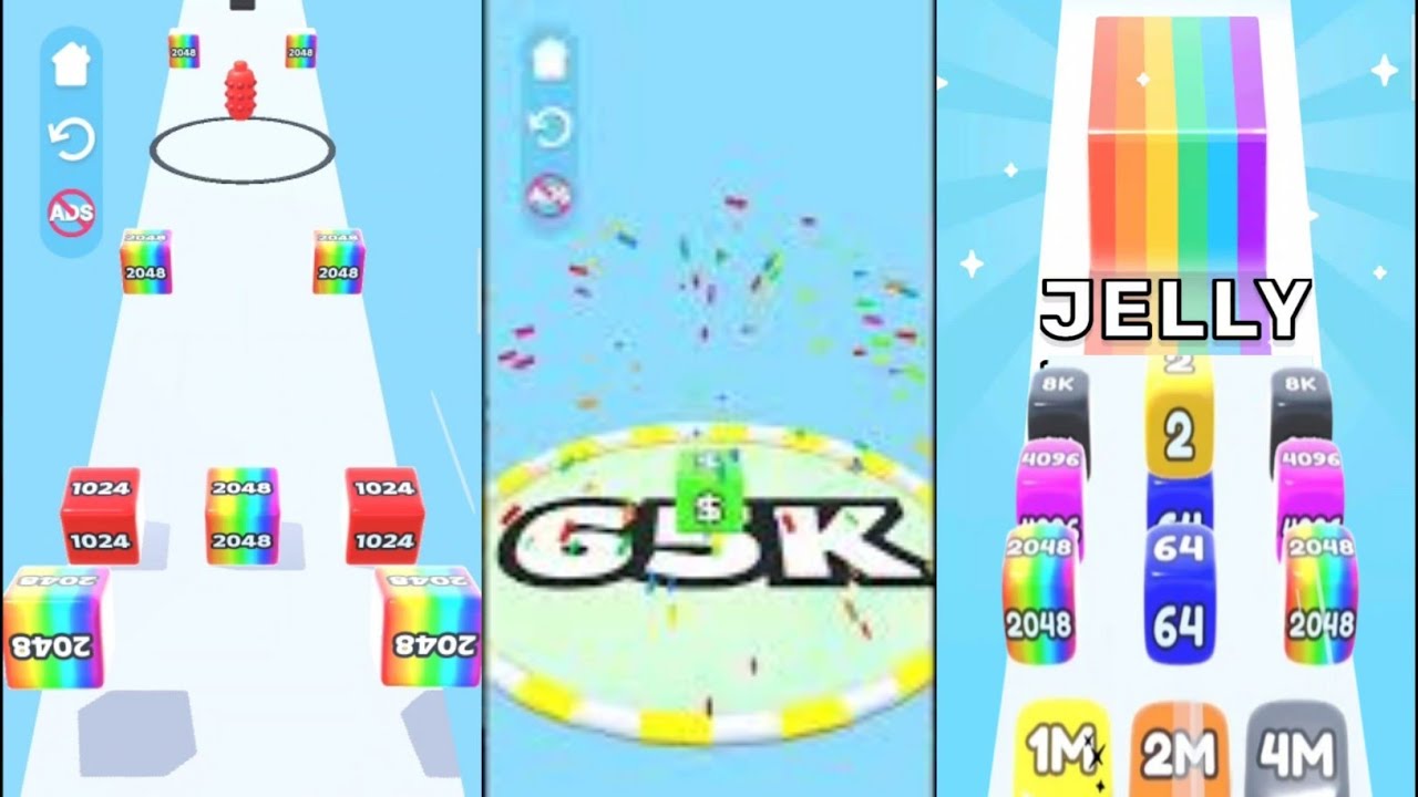 PLAY JELLY RUN 2048 - MAX LEVEL 32768 FREE NOW! • NawaZ GameR Man - YouTube