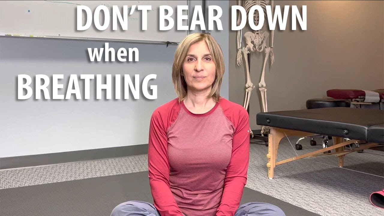 Don't Bear Down When Breathing explained by Core Pelvic Floor Therapy ...