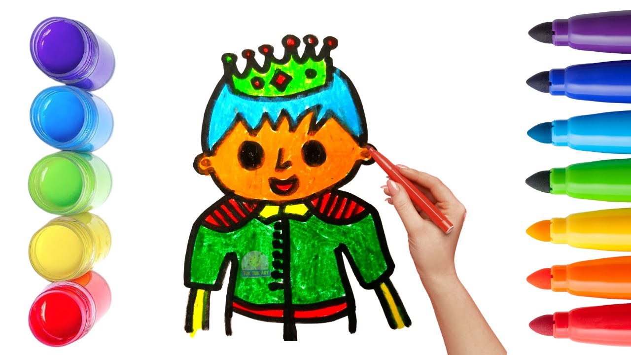 Easy King Drawing | How to Draw Cute king for beginners for step by ...