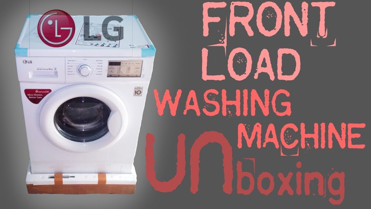 LG 6kg front door (front load)washing machine unboxing. - YouTube