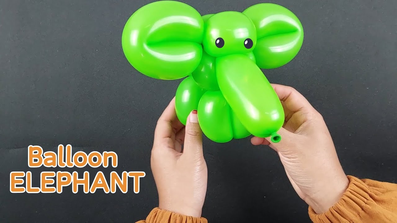 How to make balloon elephant. how to make balloon animals. balloon ...