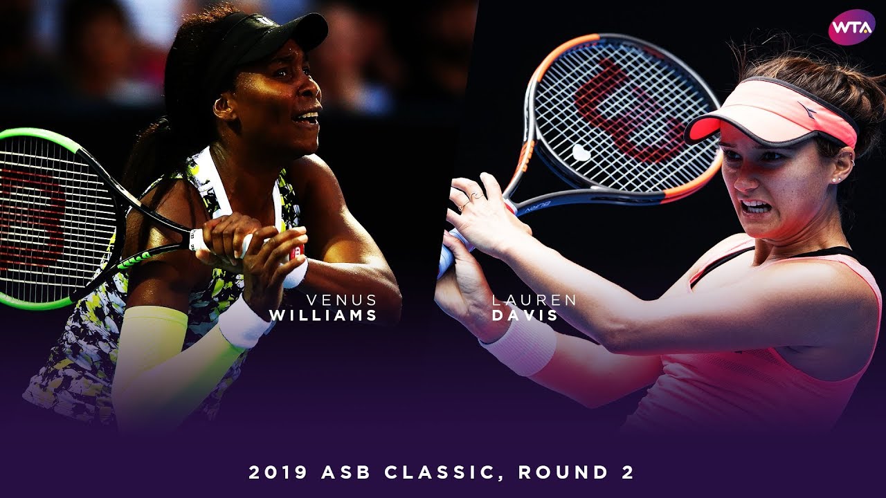 Venus Williams vs. Lauren Davis | 2019 ASB Classic Second Round | WTA ...