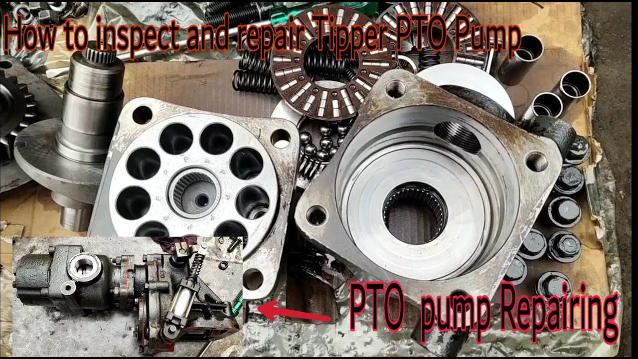 How to repairing HYVA axial piston PTO Pump of tipper - YouTube