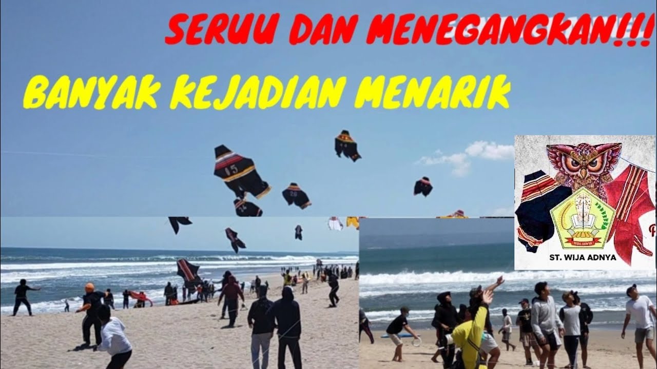 LOMBA LAYANG-LAYANG DI PANTAI PADMA LEGIAN BALI, 2020 || SERU BANGETT ...