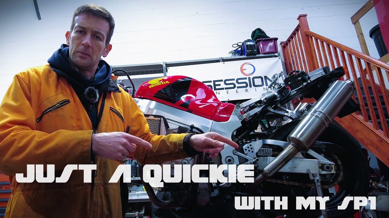 Having a quickie with my HRC special. Honda SP1 service and upgrade ...