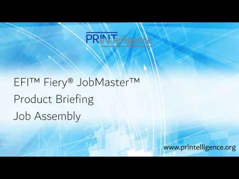 EFI Fiery JobMaster Job Assembly - YouTube