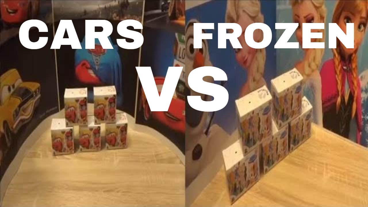 Disney Frozen VS Cars Anna Elsa 20 Kinder Surprise Capsule #143 - YouTube