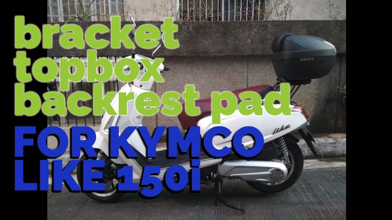 Bracket and TopBox for Kymco Like 150i - YouTube