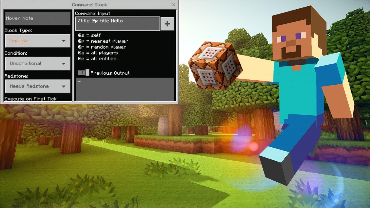 How to use say/title command with command block | All In One Roker ...