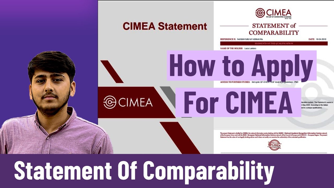 How to apply for Cimea | Statement of Comparability | Step by step ...