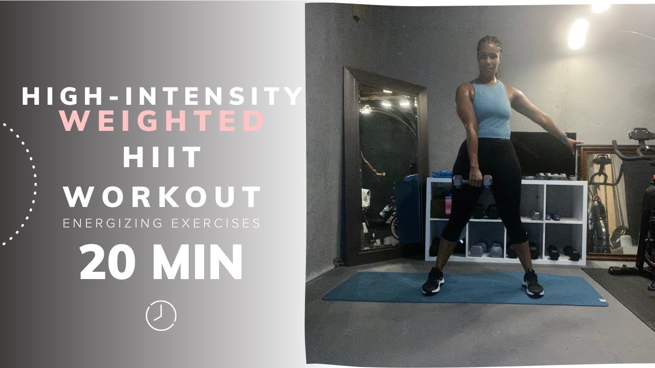 20-Minute High-Intensity Weighted HIIT Workout | Torch Fat & Build ...