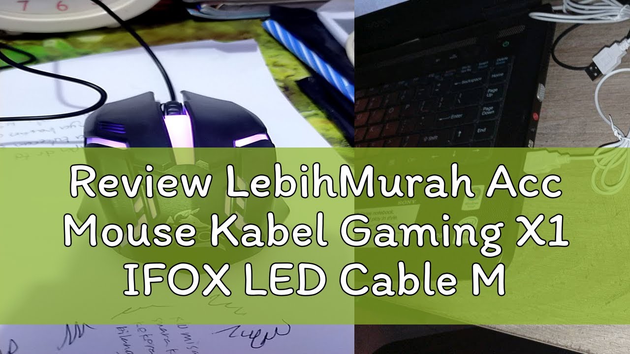 Review LebihMurah Acc Mouse Kabel Gaming X1 IFOX LED Cable Mouse Game ...