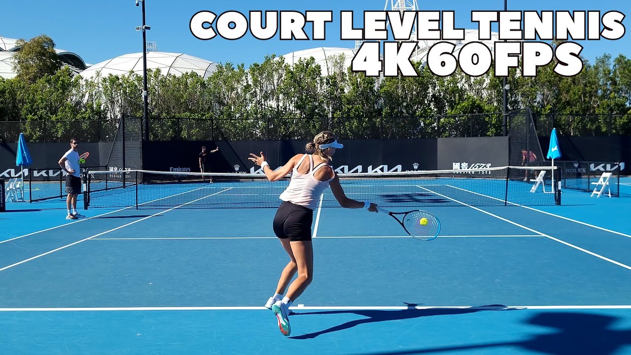 Victoria Azarenka Court Level Practice 2022 | Groundstrokes, Serves ...