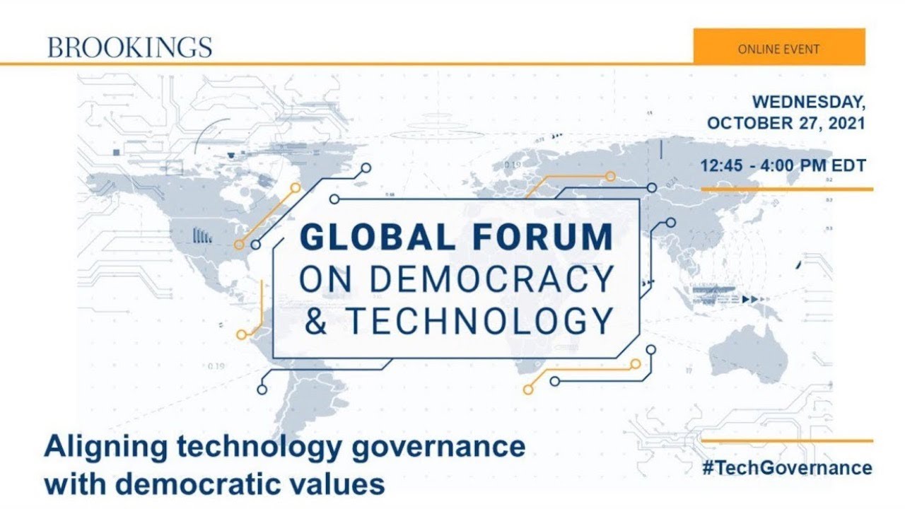 Aligning technology governance with democratic values - YouTube