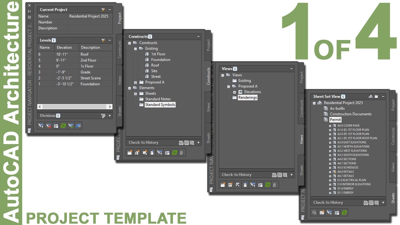 Project Template for AutoCAD Architecture - Part 1 of 4. - YouTube