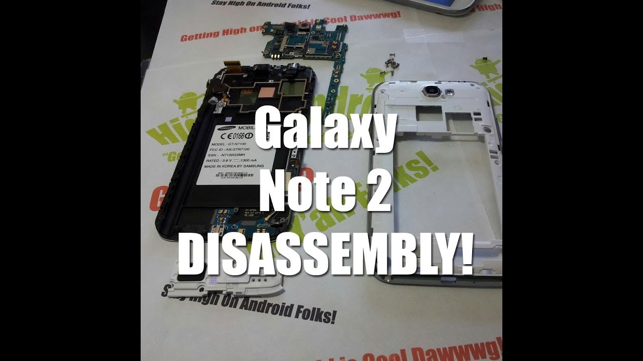 Galaxy Note 2 Disassembly & Assembly - Drop Test Repair - YouTube