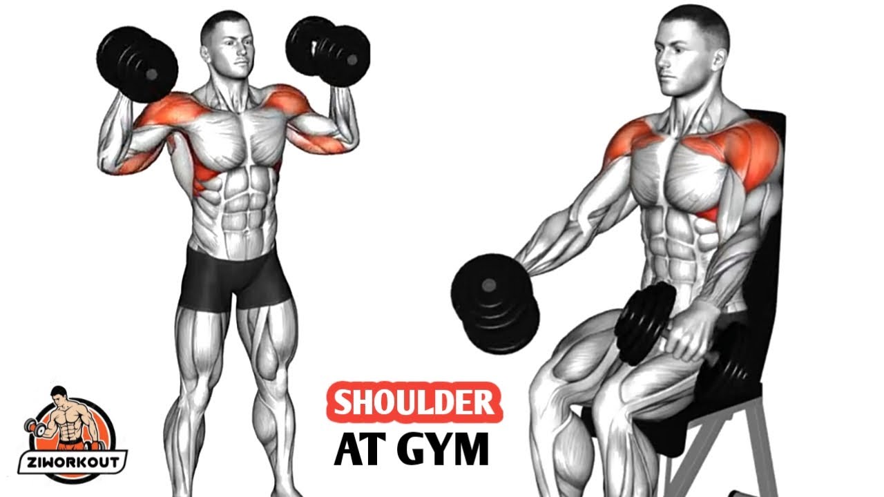 Shoulder Day at Gym 💥 6 Exercises to Build Big Shoulders - YouTube