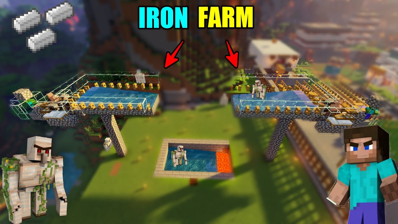 BUILDING MINECRAFT AUTOMATIC BIG UNLIMITED IRON FARM YouTube building-minecraft-automatic-big-unlimited-iron-farm-youtube