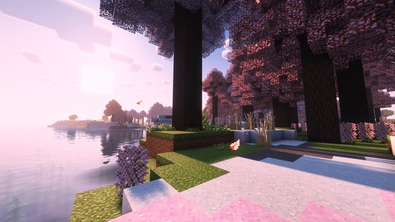 Relaxing Cherry Blossom Forest Walk in Minecraft | 𝘊𝘩𝘪𝘭𝘭 𝘔𝘶𝘴𝘪𝘤 - YouTube