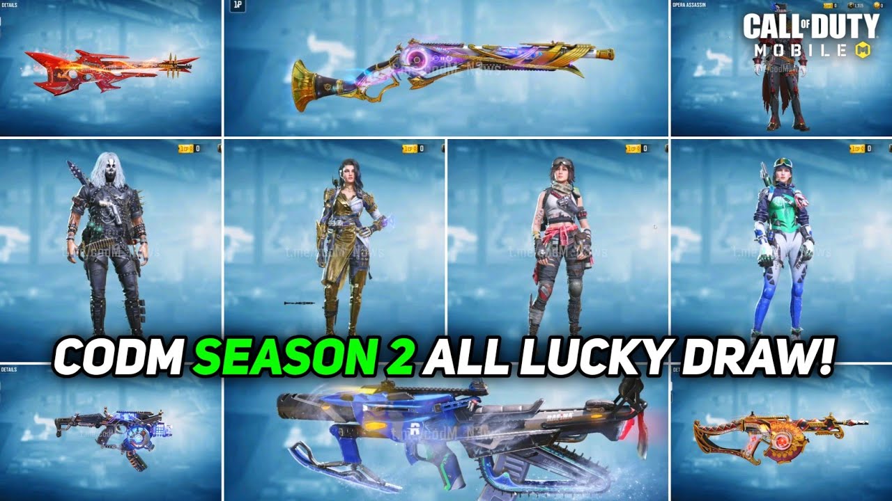 CODM Season 2 all Lucky Draws | Heavy Metal cod mobile - YouTube