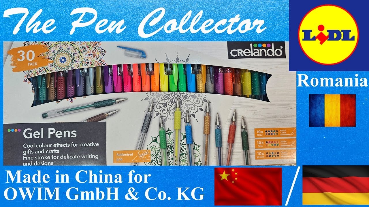(🇹🇩) Recenzie Set 30 Pixuri cu Gel CRELANDO de la LIDL (Roumanian ...