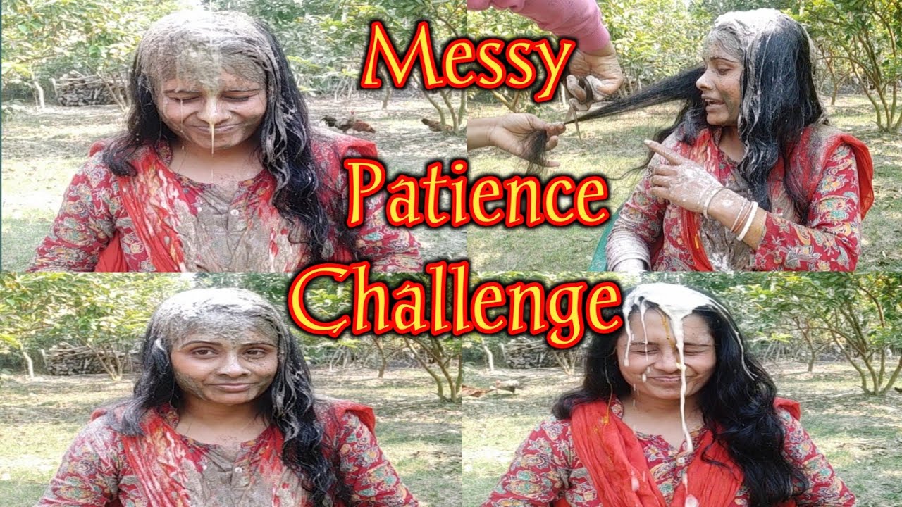 Messy Patience Challenge 😁🤭 ।। Challenge Video ।। Funny Challenge Video ...