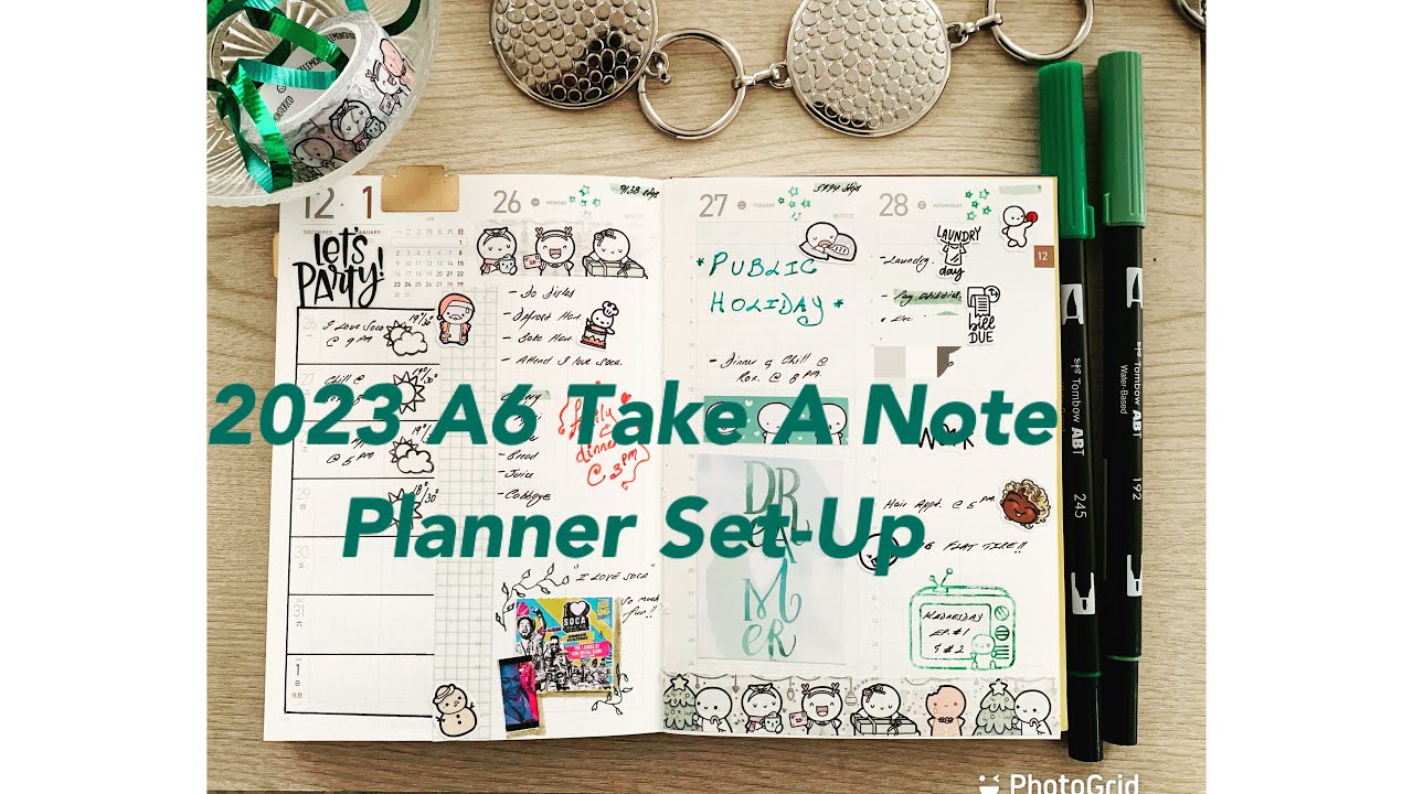 2023 Take A Note Planner setup - YouTube