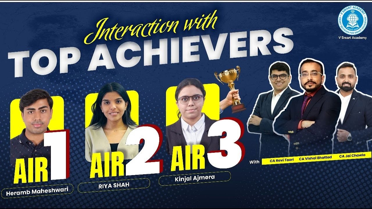 Success Secrets from AIR 1 Heramb Maheshwari & AIR 3 Kinjal Ajmera | CA Final Nov24 | With VB ...