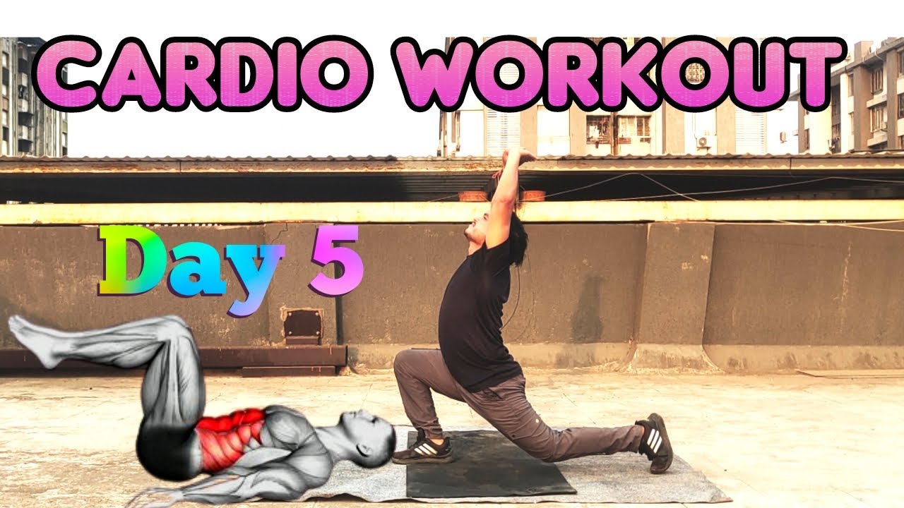 cardio excercise | Body transformation day 5 - YouTube