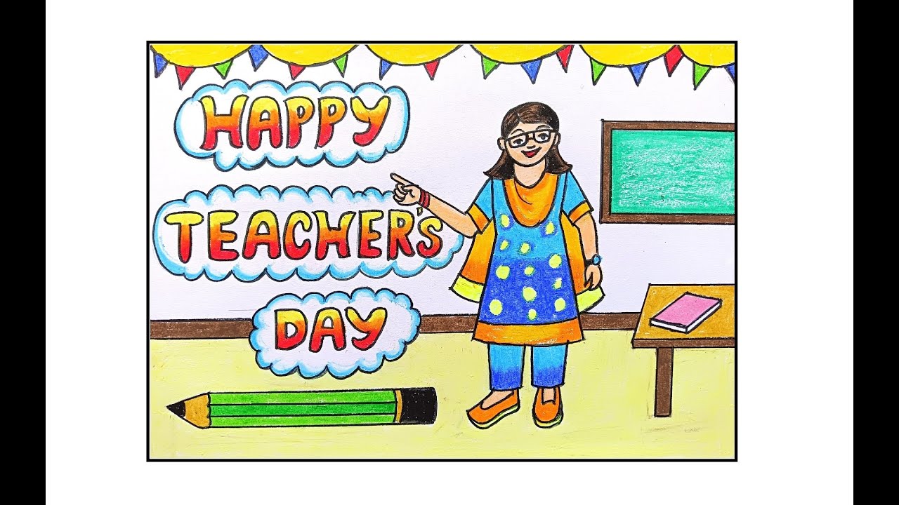 HOW TO DRAW TEACHERS DAY SPECIAL DRAWING/TEACHERS DAY STEP BY STEP/EASY ...