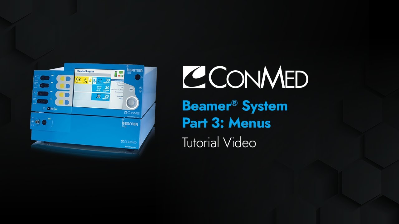 Beamer Module 3: Menu - CONMED In-Service - YouTube