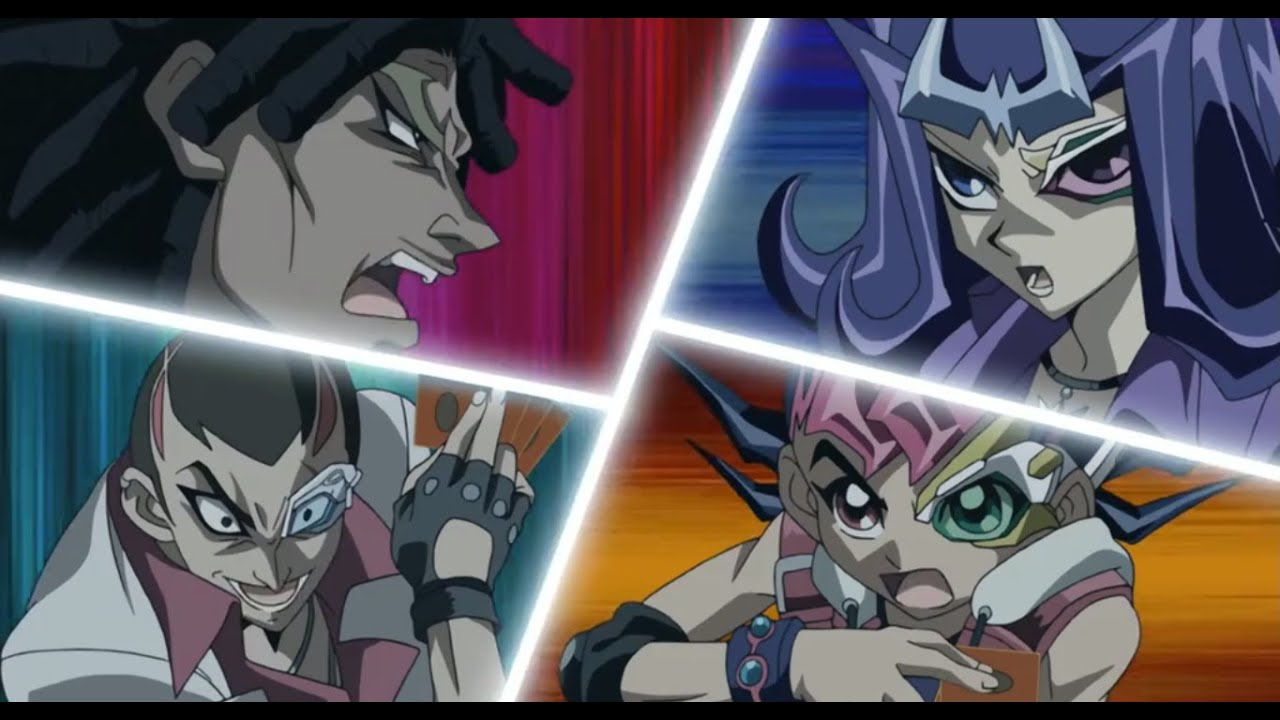 yugioh zexal yuma and shark vs scorch and chills - YouTube