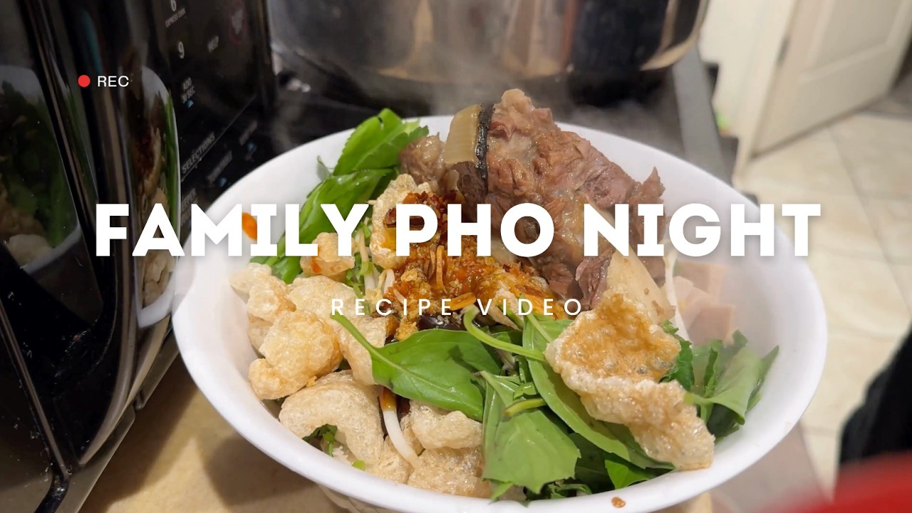FAMILY PHO NIGHT!! Let’s make pho for 22 people! See what we bought and ...