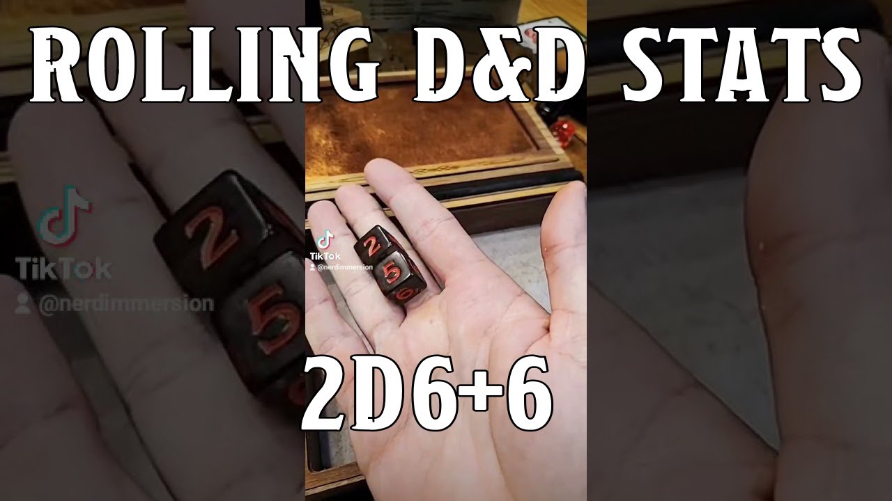 Rolling D&D Stats: 2d6+6 | Nerd Immersion - YouTube
