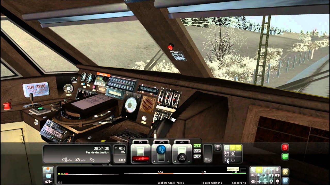 Railwork3 trains simulator 2012 TGV Postale - YouTube