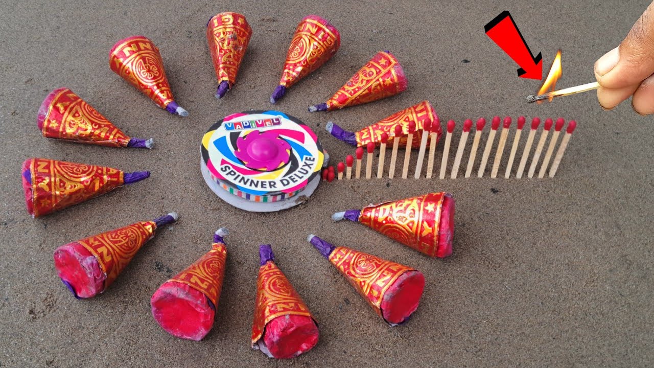 Lot Of Diwali Anar And Ground Chakkar VS Matchstick Chain Reaction ...