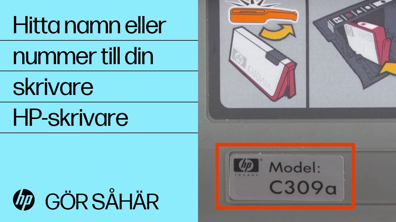 Hitta namn eller nummer till din skrivare | HP-skrivare | HP Support ...