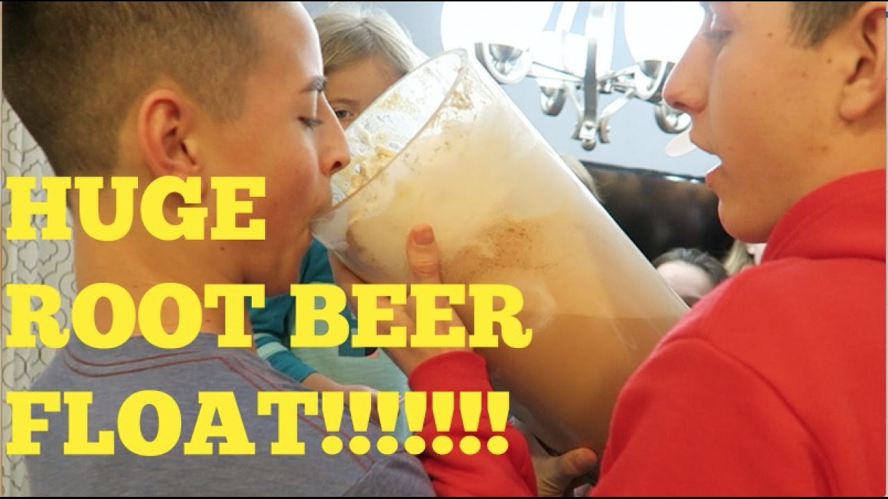 HUGE ROOT BEER FLOAT!!!! - YouTube