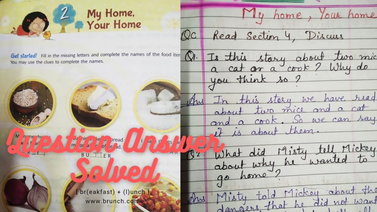 My home Your home, class-3, Question Answer solved, Raindrops English ...